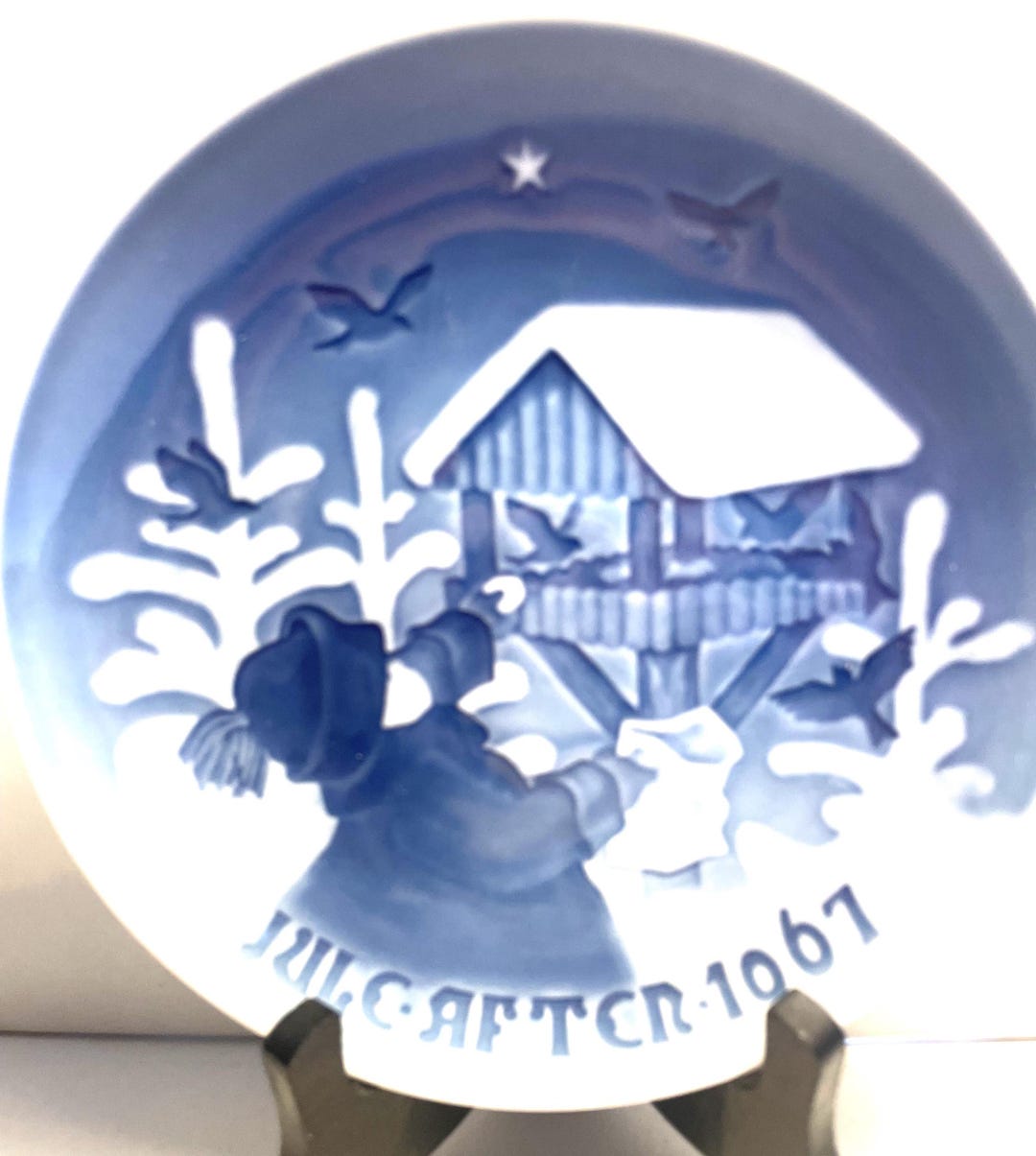 Vintage Bing & Grondahl Jule After (fuglenes Jul) Collector Plate 1967 ...