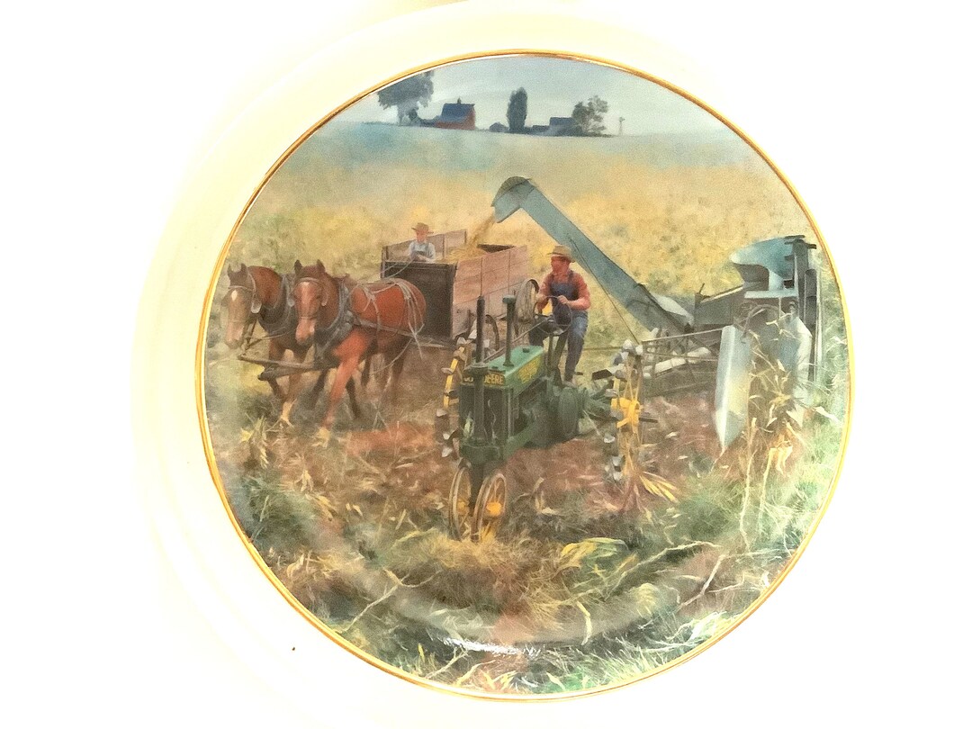 Vintage 1993 Danbury Mint Plate Golden Harvest" Farmland Memories" by ...