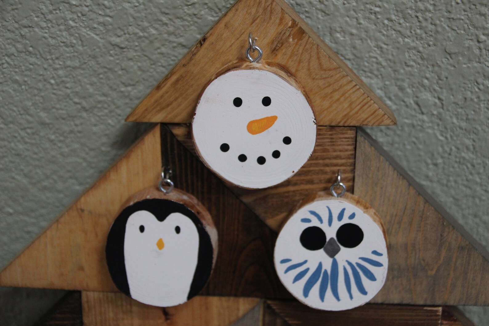 Advent Calendar Reclaimed Wood and Wood Slices Christmas - Etsy