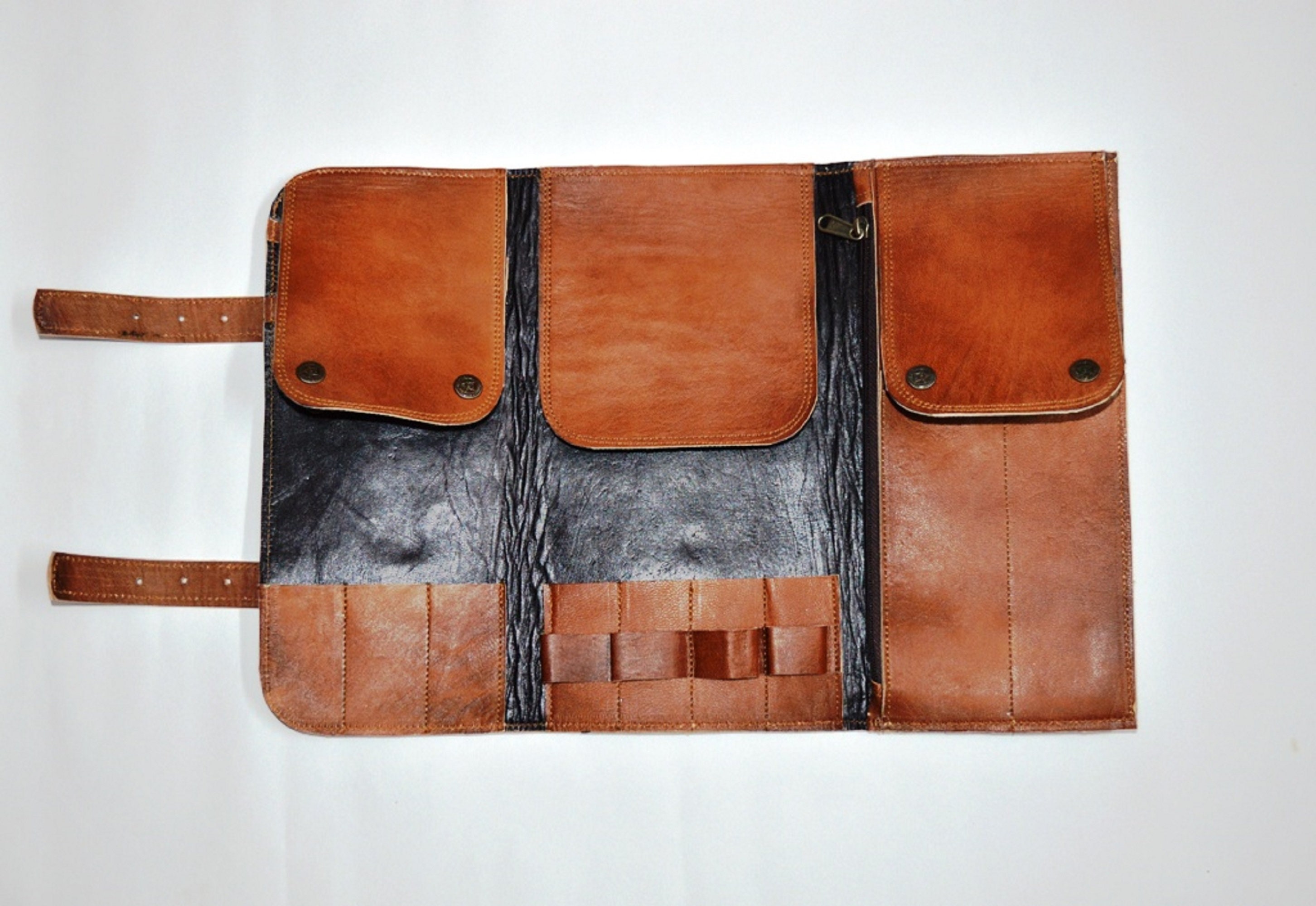 Leather Tool Bag Personalized Bag Leather Roll Bag Craft - Etsy