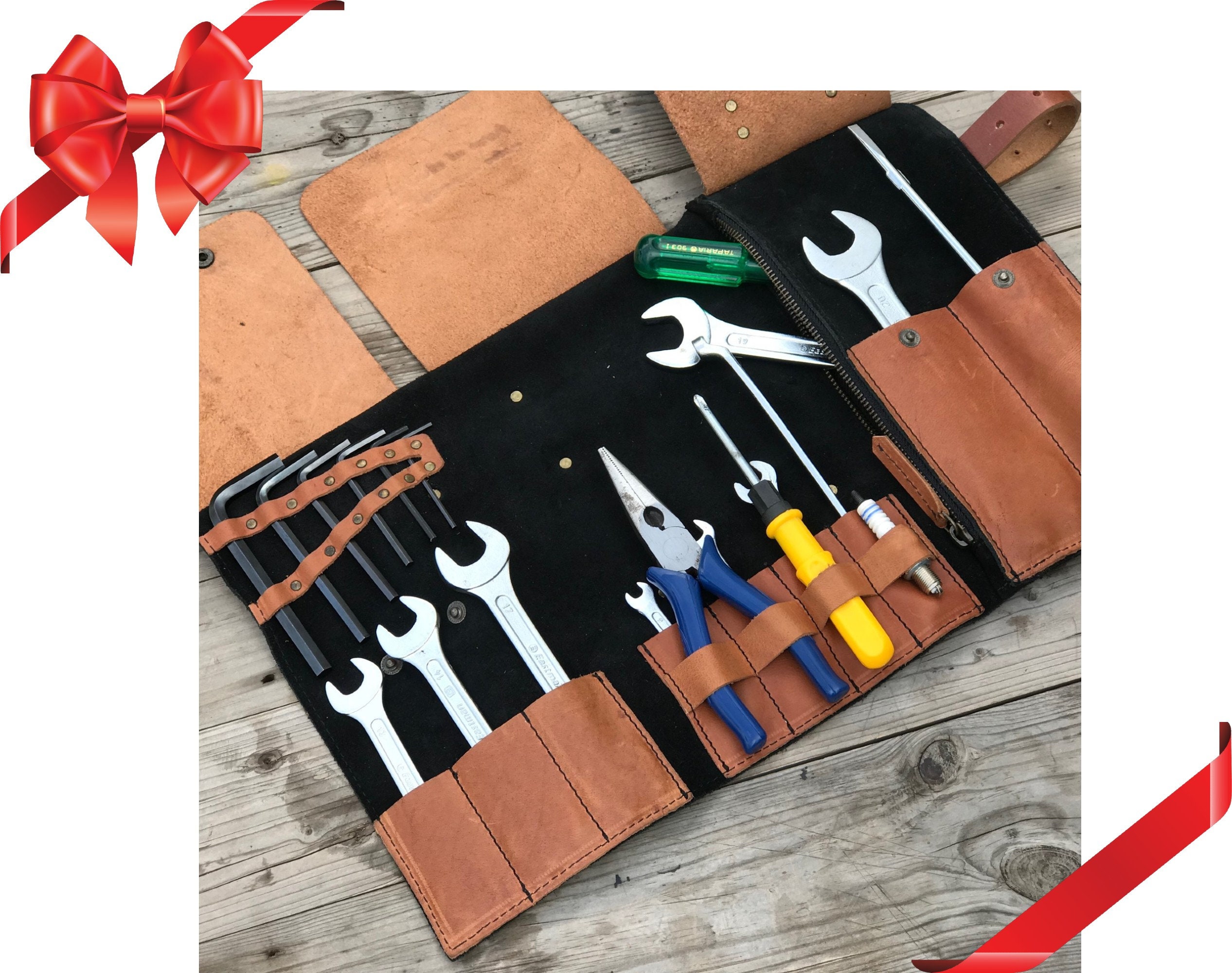 Leather Tool Bag Personalized Bag Leather Roll Bag Craft - Etsy