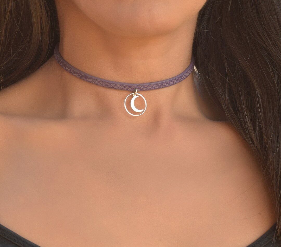 Submissive Day Collar Discreet, BDSM Collar, BDSM Day Collar Moon, Day ...