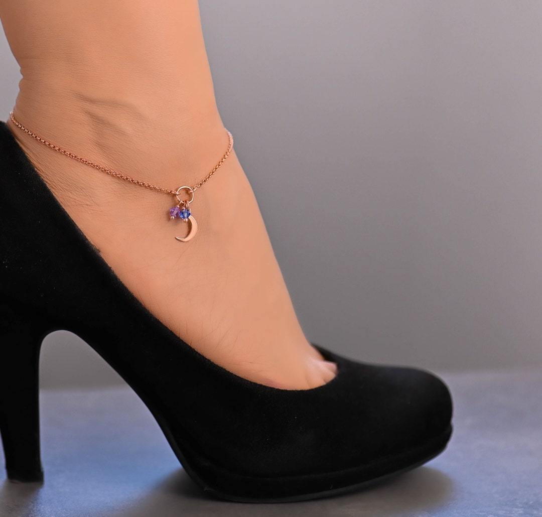 Submissive Anklet, BDSM Anklet, BDSM Moon Anklet, Bdsm Discreet, Day ...