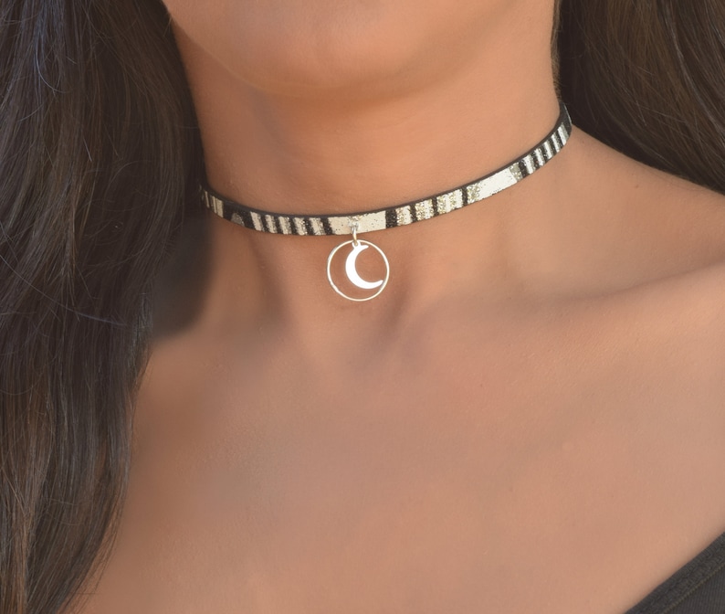 Day Collar Moon BDSM Collar Day Collar for Women Submissive - Etsy