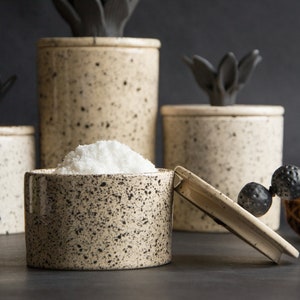 Pottery Handmade Ceramic Canister Sugar Bowl With Lid Ceramics - Sugar ...