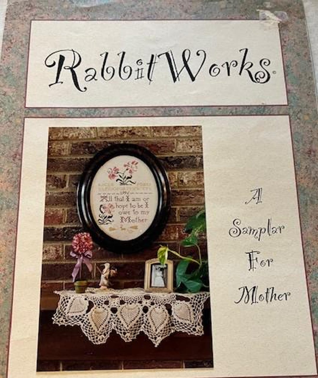 Rabbit Works A Sampler for Mother Counted Cross Stitch Leaflet/pamphlet ...