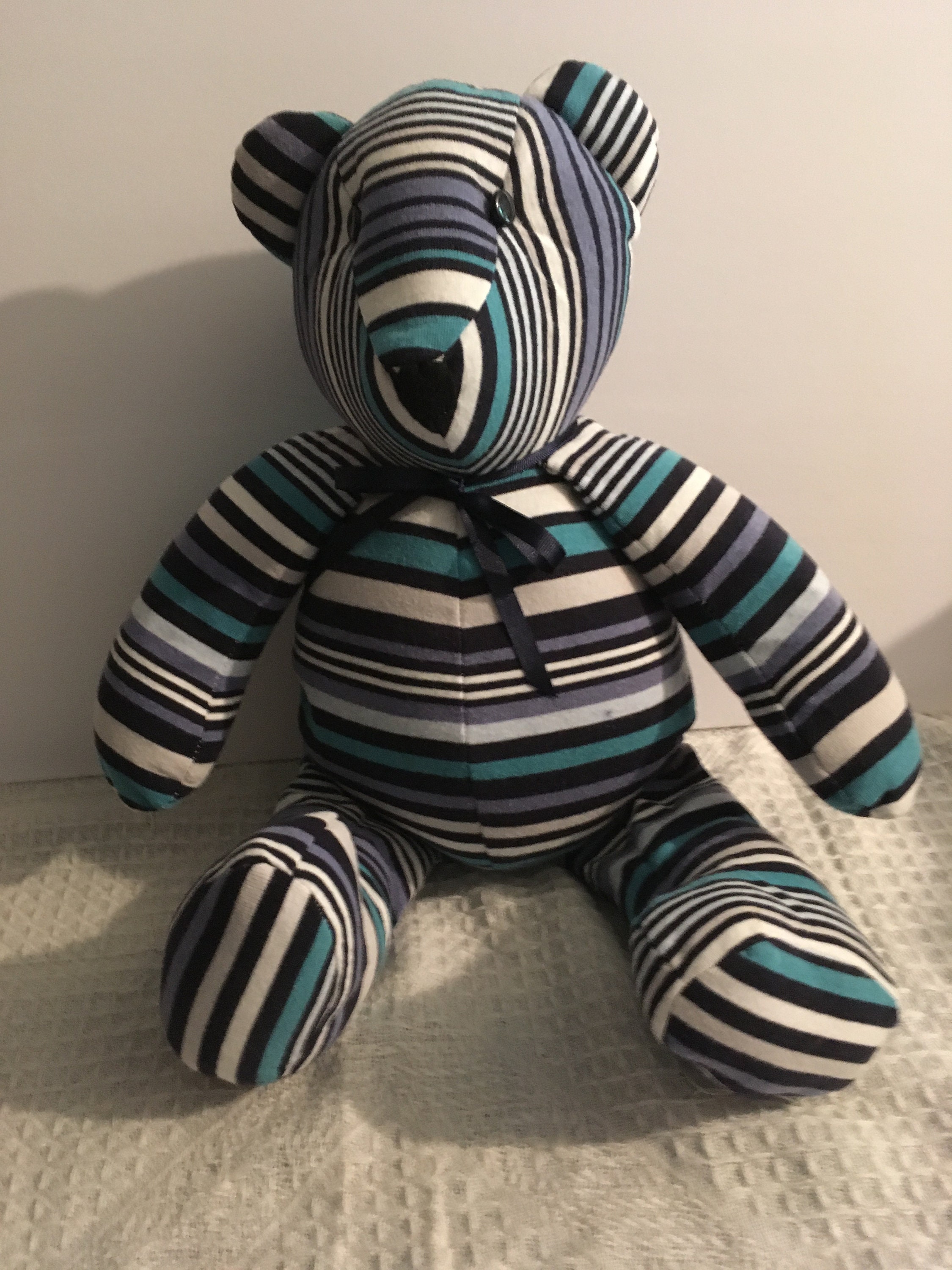 18" Keepsake Bears, Memory Bears, Custom Made Keepsake Bear, Patchwork ...