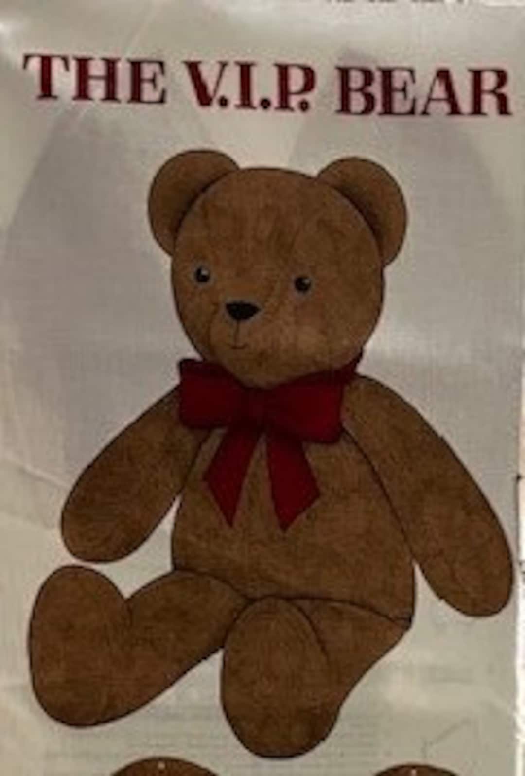 Vintage VIP Bear & VIP Bear Santa Suit Fabric Panels - by VIP Cranston Print Works Co. - From ...