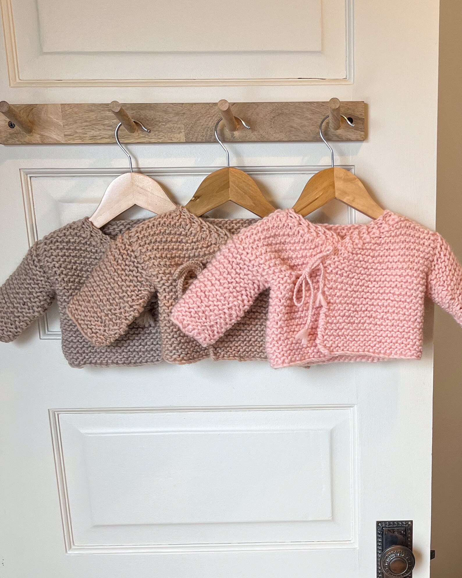 Knit Baby Cardigan Hand Knit Sweater Wool Baby Sweater - Etsy