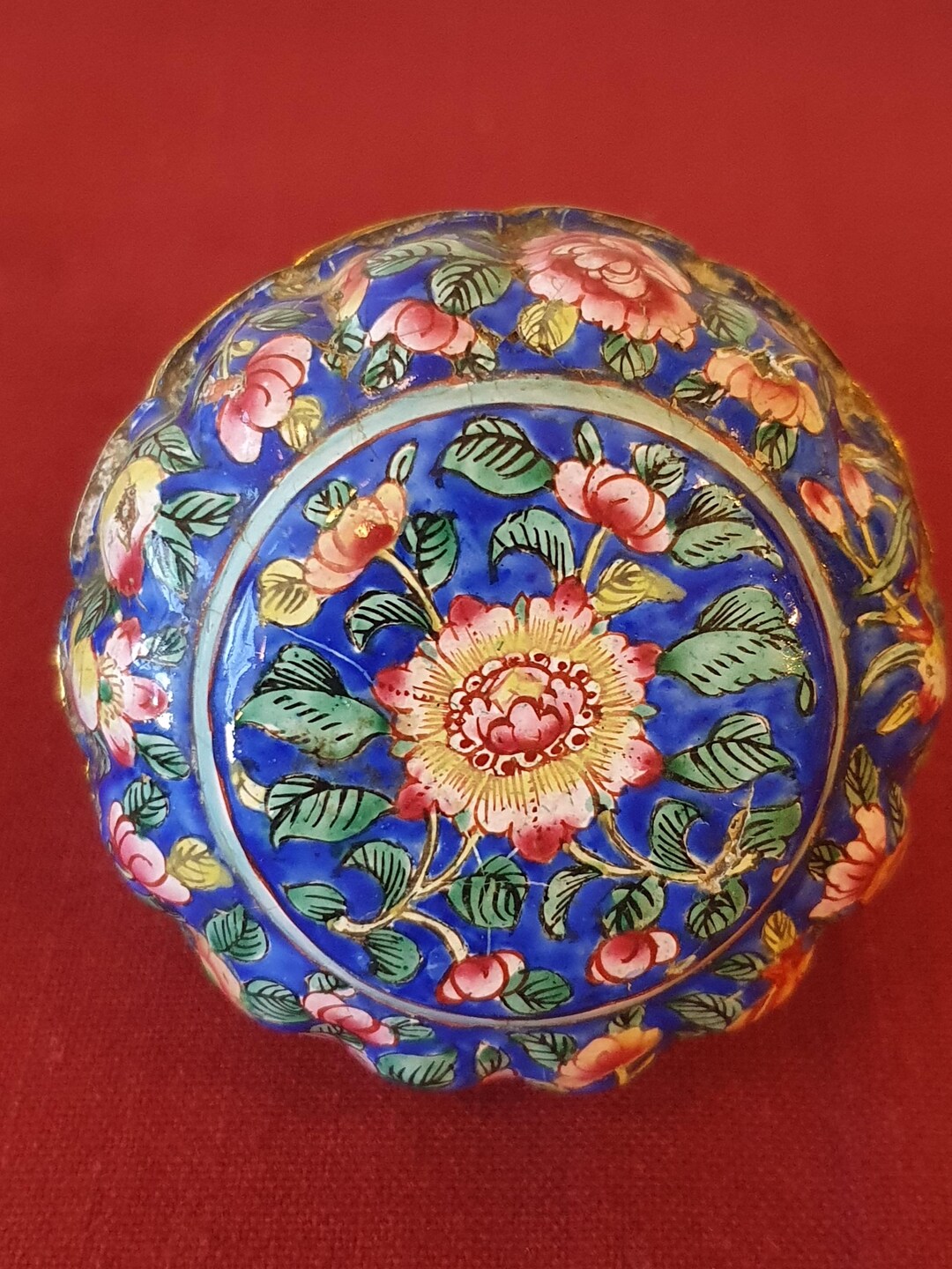 Canton Enamel, Fine Antique Chinese Enameled Metal Box and Lid ...