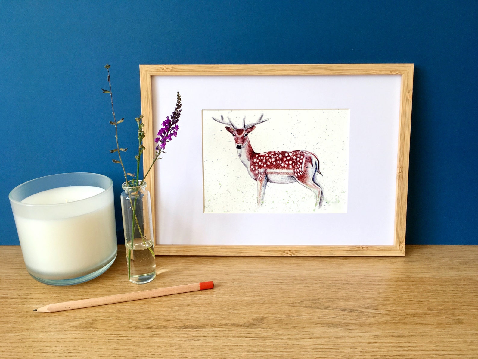 Fallow Deer Art Print - Etsy UK