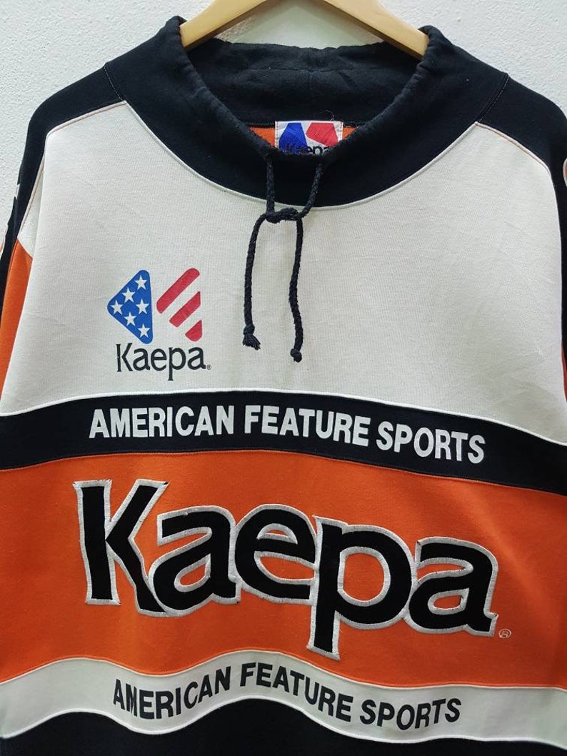 RARE Vintage Kaepa Sweatshirts Multicolour Embroidery Big Logo Nice ...
