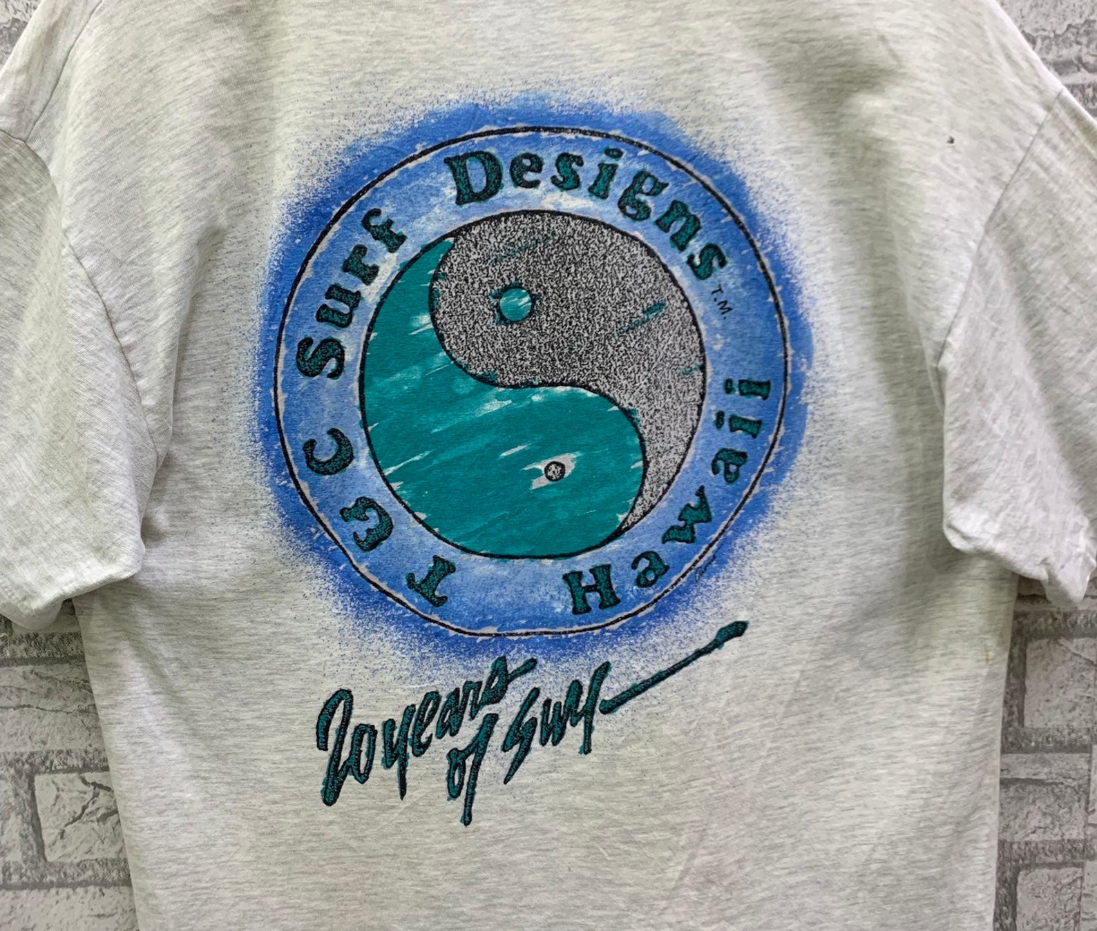 RARE!!! Vintage 90s T & C Surf Design Hawaii 20years of Surf T-shirts ...