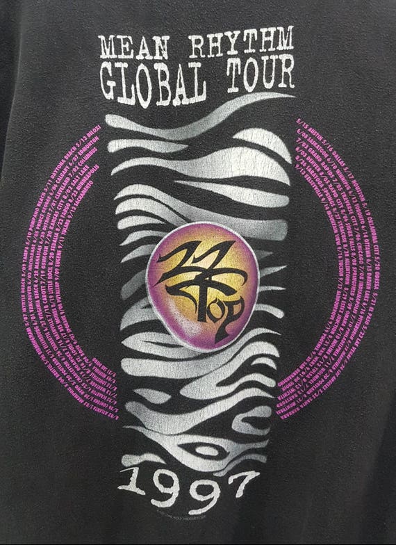 Vintage ZZ Top 90's Mean Rhythm Global Tour Music Roc… - Gem