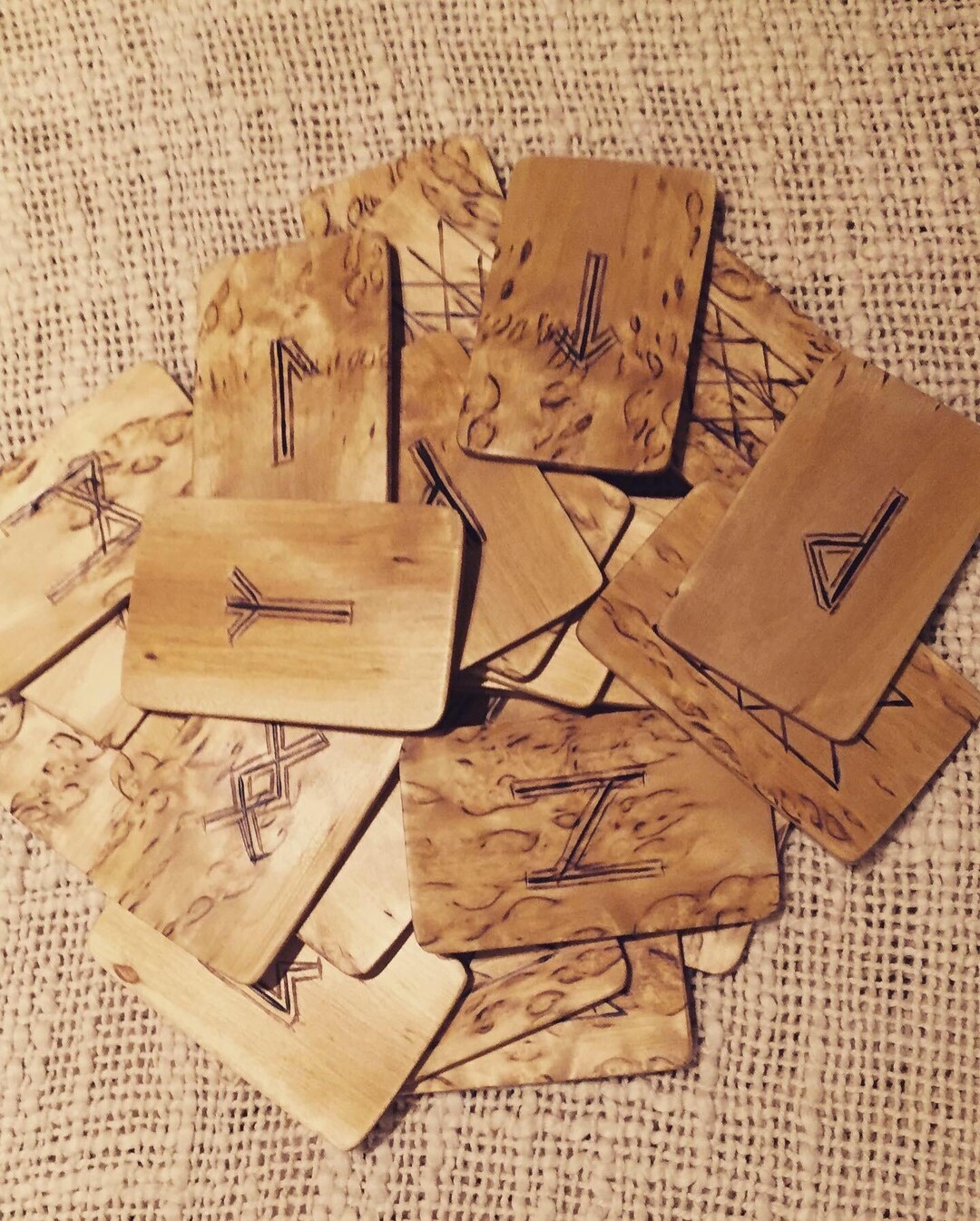 Viking Rune Deck in the Style of Playing Cards Made From Finnish Birch ...