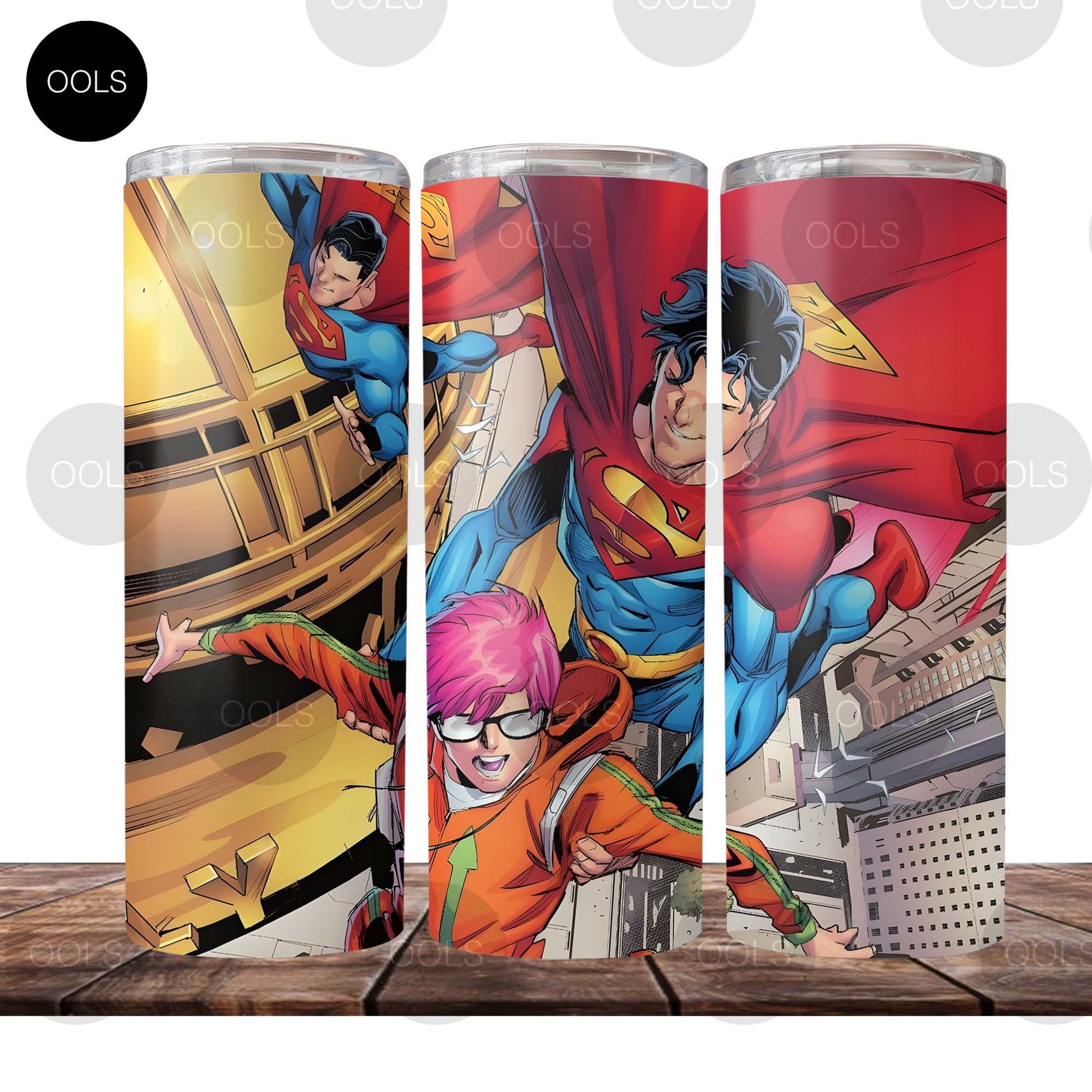 50 Hero Tumbler Bundle, Superman Tumbler 20oz Skinny Sublimation ...