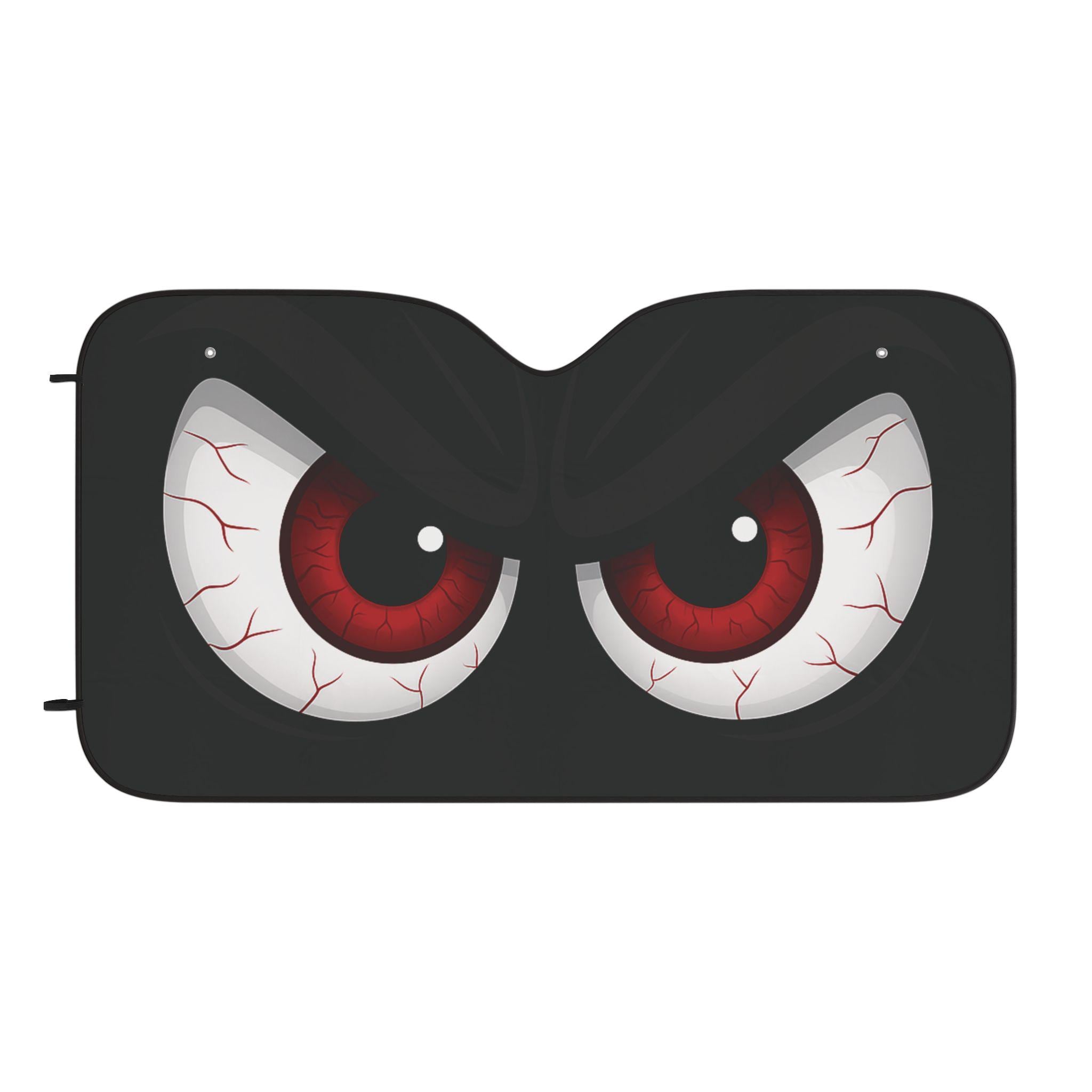 Stylish Car Sun Shades - Deranged Eye Design for Ultimate UV Protection ...