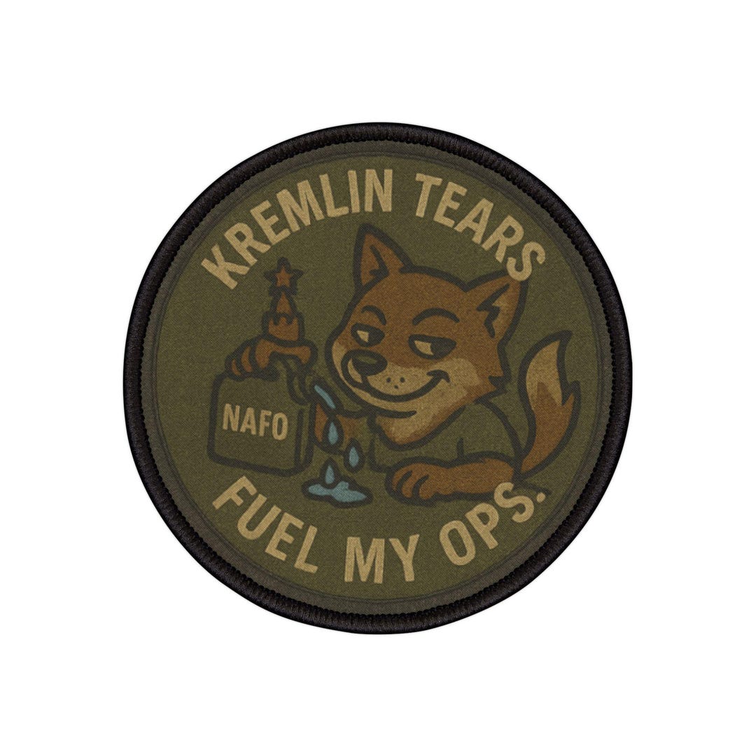 NAFO Dog Military Patch Vatnik Tears Fuel My Ops Tactical Morale Patch ...
