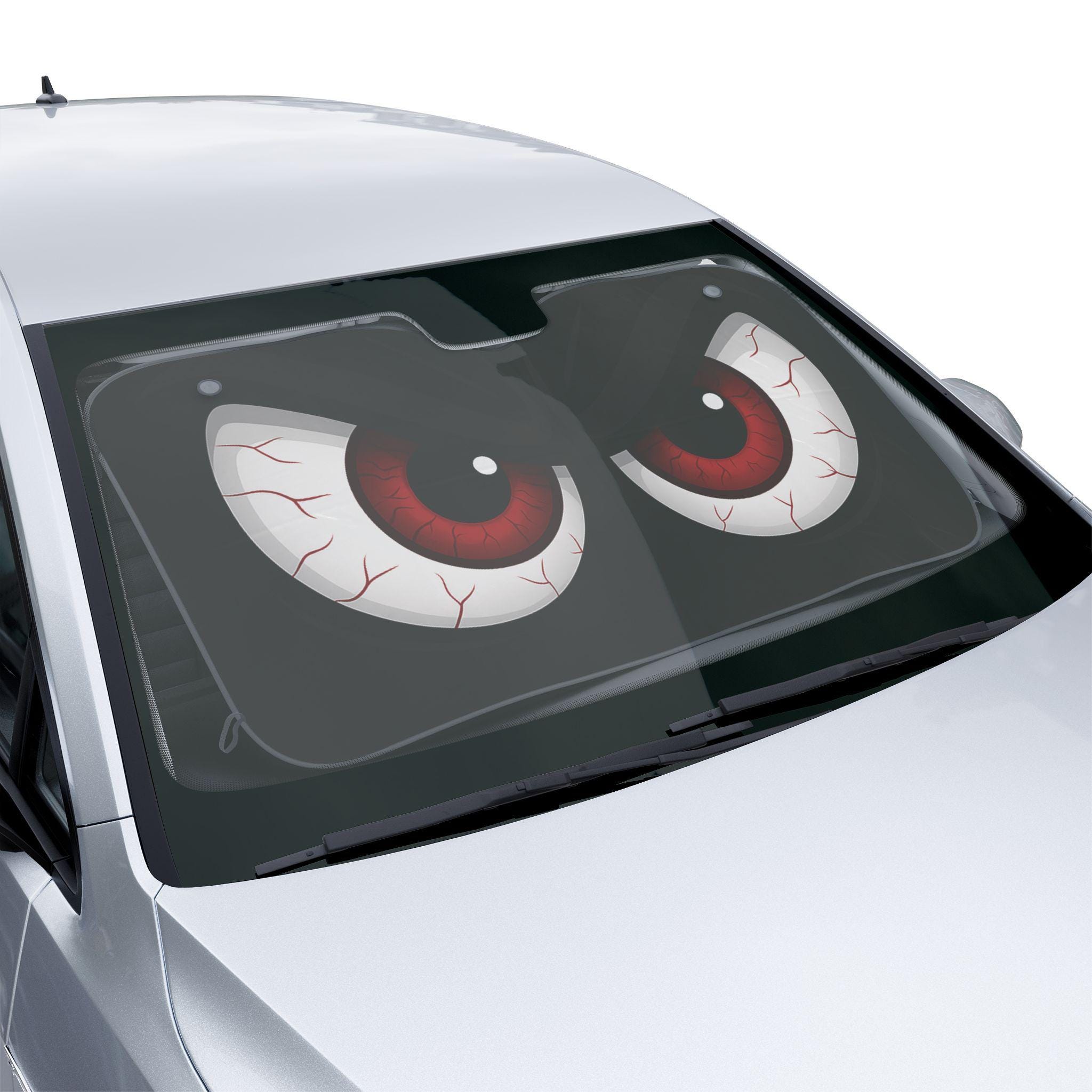 Stylish Car Sun Shades - Deranged Eye Design for Ultimate UV Protection ...