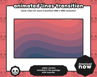 Animated Curved Rainbow Transition for Twitch / Pastel / - Etsy