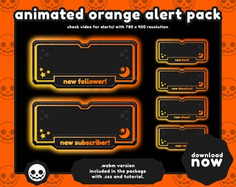 Animated Cute Neon Streamer Alert Pack for Twitch / Rgb / | Etsy