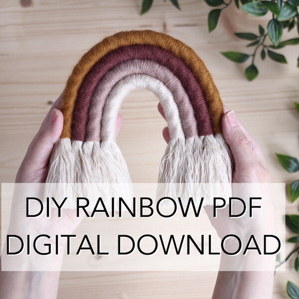 Rainbow Macrame Kit - Etsy