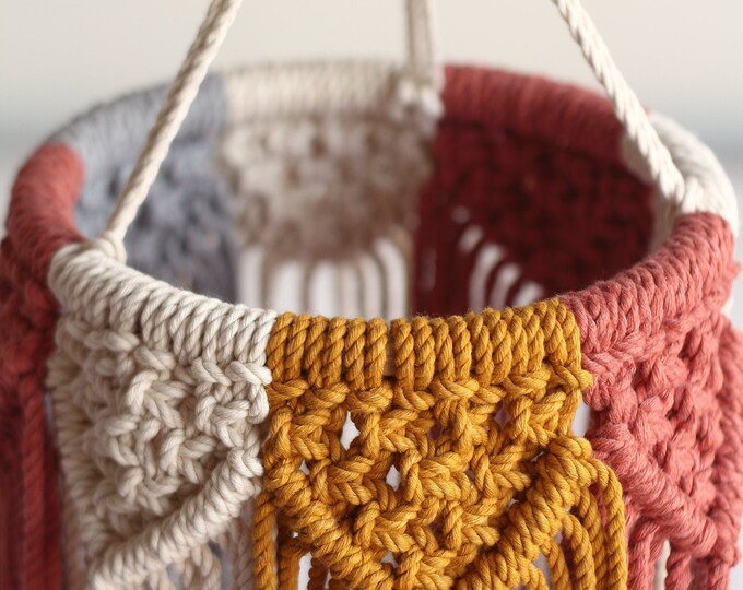 Macrame Baby Mobile, Macrame Lantern, Macrame Crib Decor, Nursery ...