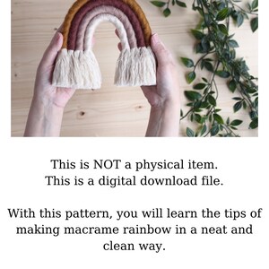 DIY Macrame Rainbow PDF Digital Download, Rainbow PDF Pattern, Instant ...