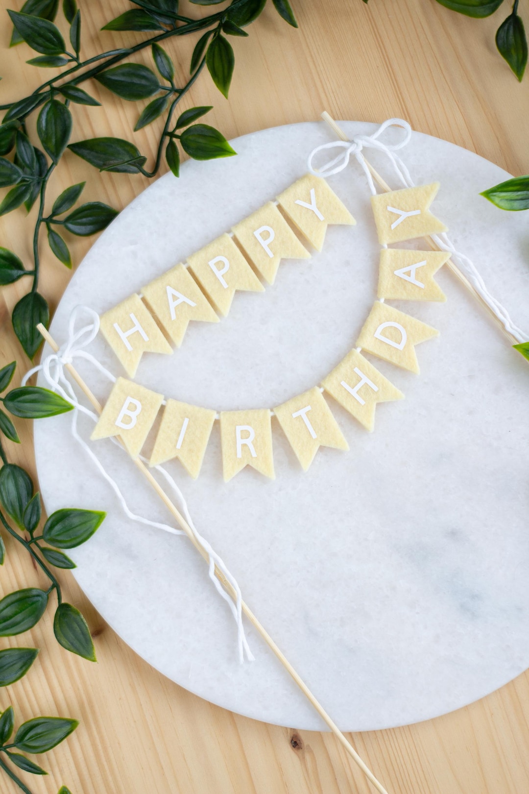 Personalized Bunting Cake Topper - Custom Name Flag Cake Banner in ...