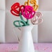 Knitted Wire Flower Tricotin Flower Decor Custom Valentine' S Day Gift ...
