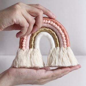 Rainbow Baby Gift, Macrame Rainbow Decor, Rainbow Wall Hanging, Rainbow ...