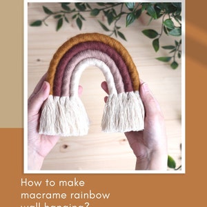 DIY Macrame Rainbow PDF Digital Download, Rainbow PDF Pattern, Instant ...