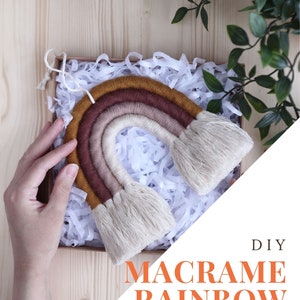 DIY Macrame Rainbow PDF Digital Download, Rainbow PDF Pattern, Instant ...