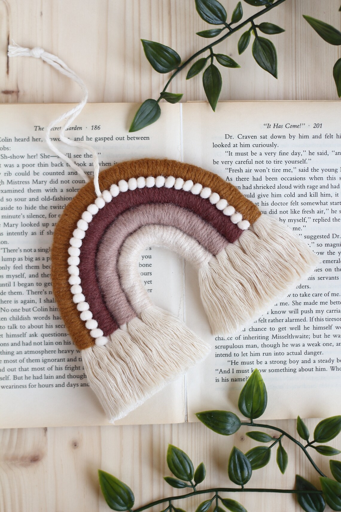 Small Macrame Rainbow Wall Hanging Rainbow for Nursery Earth | Etsy