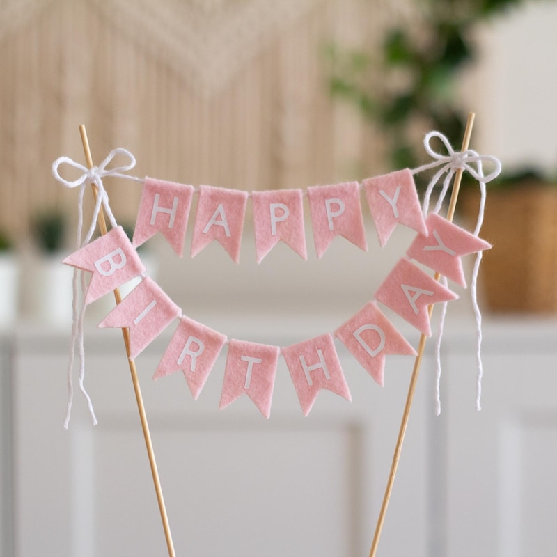 Banner Cake Topper - Etsy