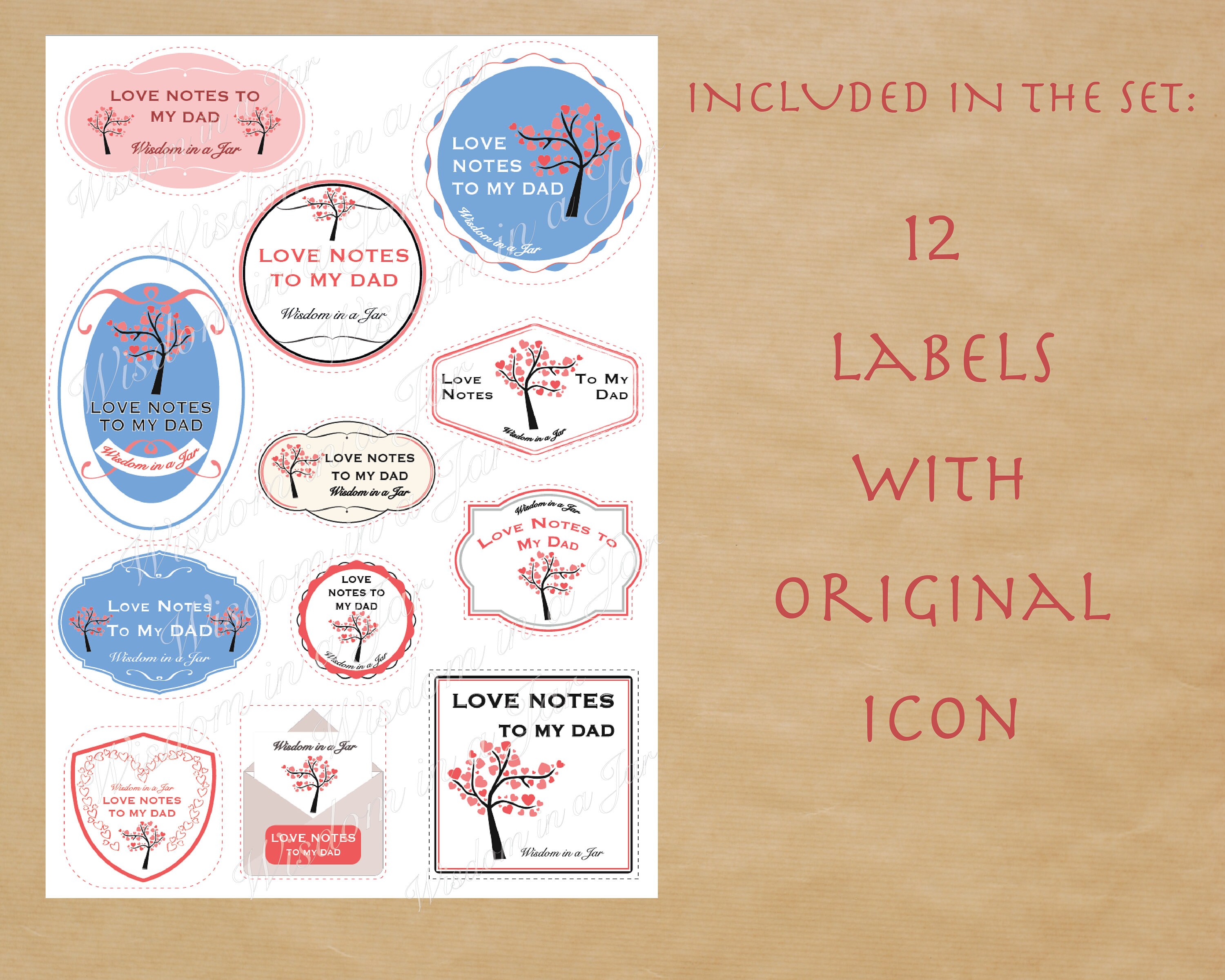 PRINTABLE Fathers Day Gift One Child Version - 365 Love Notes Messages ...