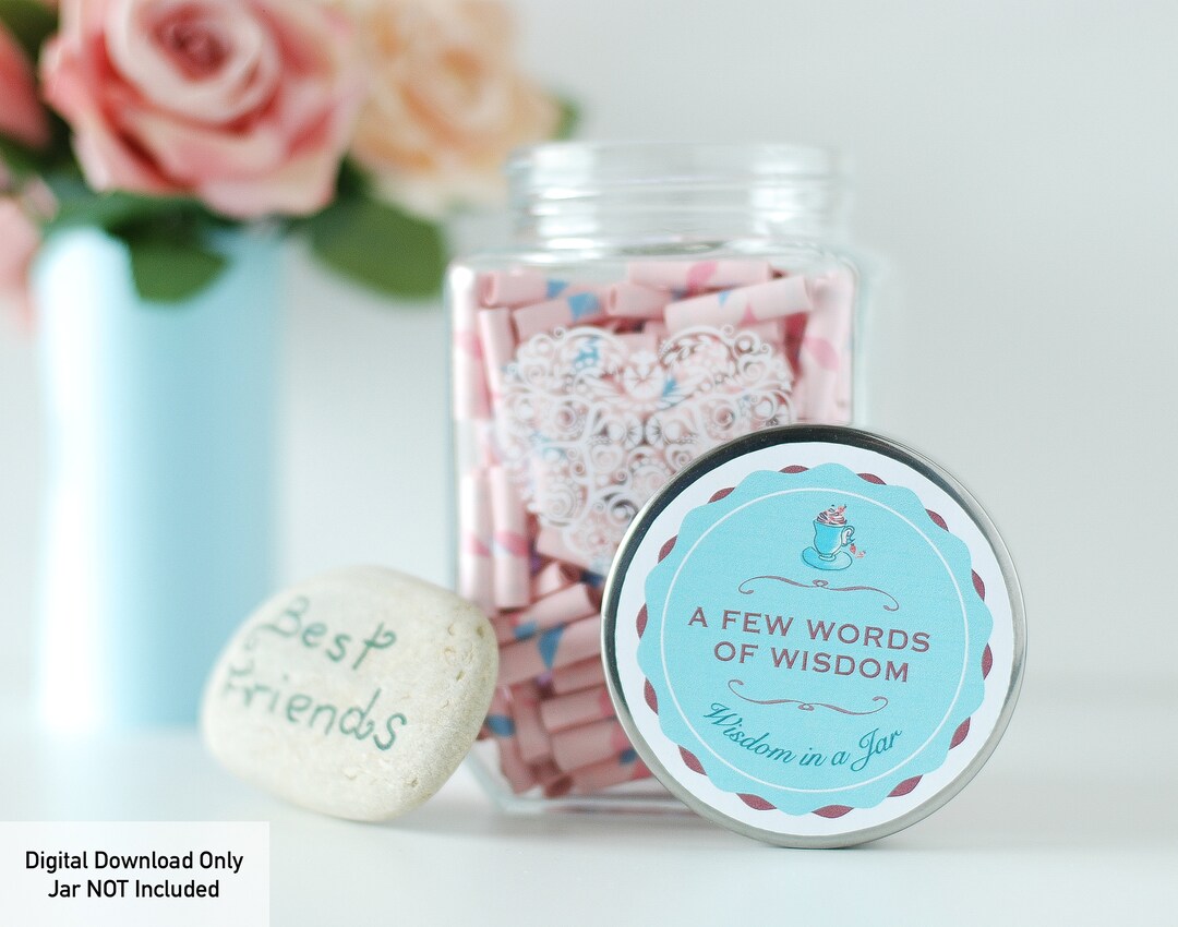 PRINTABLE 365 Quotes for Wisdom Jar in an Original Watercolour Cup ...