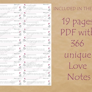 PRINTABLE Parenting Love Notes to Daughter - 365 Messages, 12 Jar ...