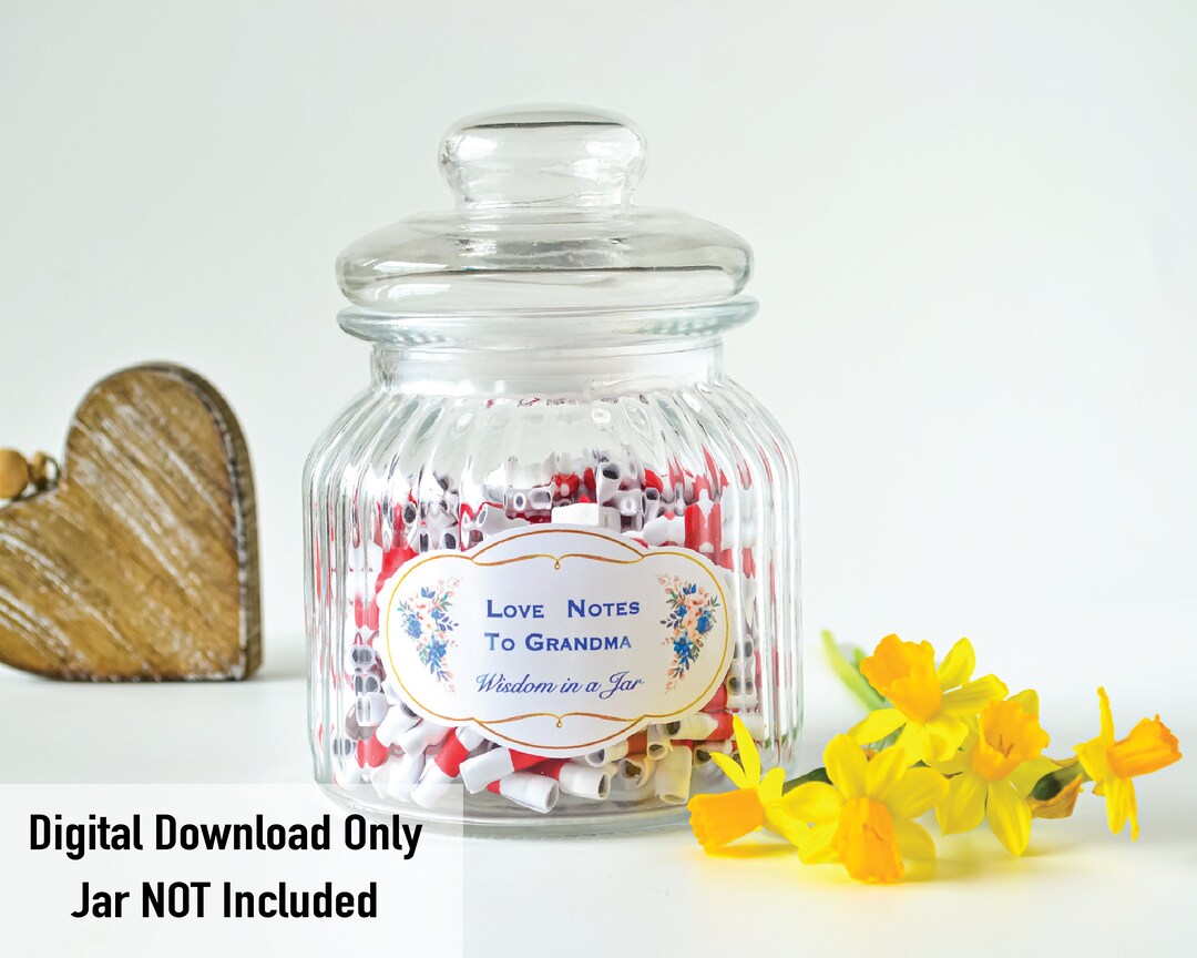 PRINTABLE Love Notes to My Grandma - 365 Messages Quotes Cards Editable ...