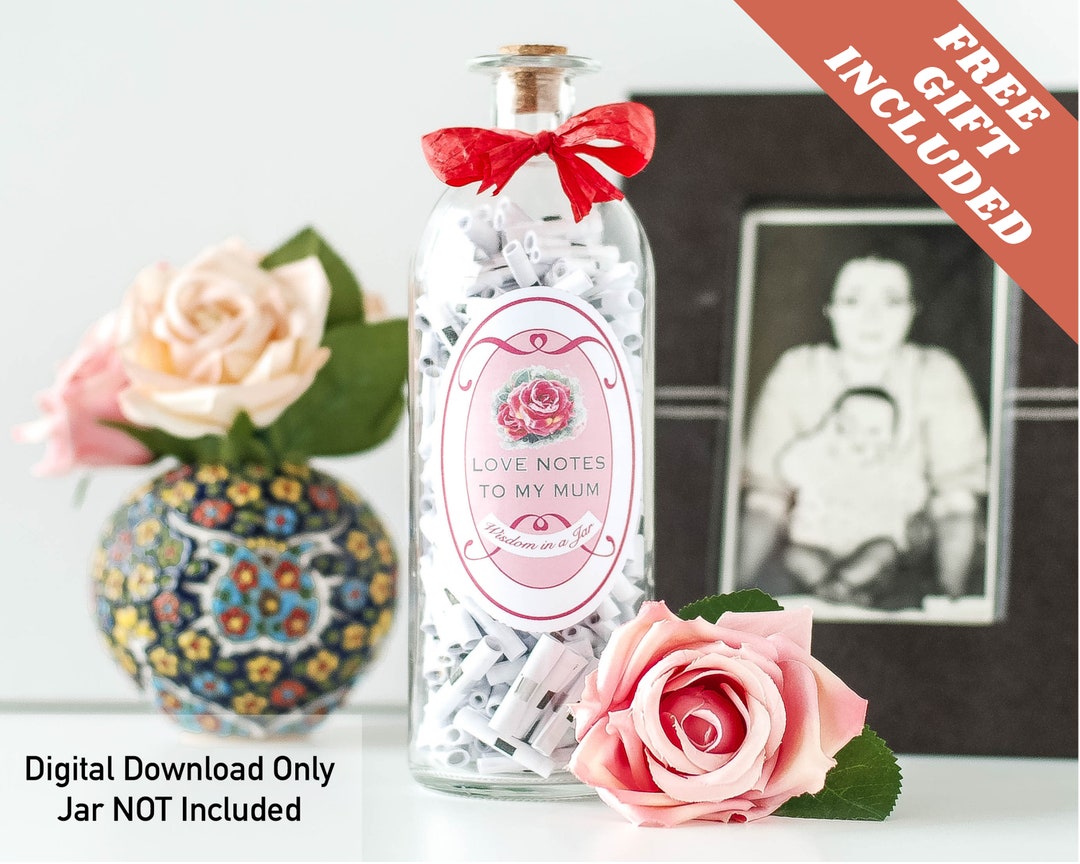PRINTABLE Mother's Day Gift - 365 Love Notes Messages Quotes for Jar or ...
