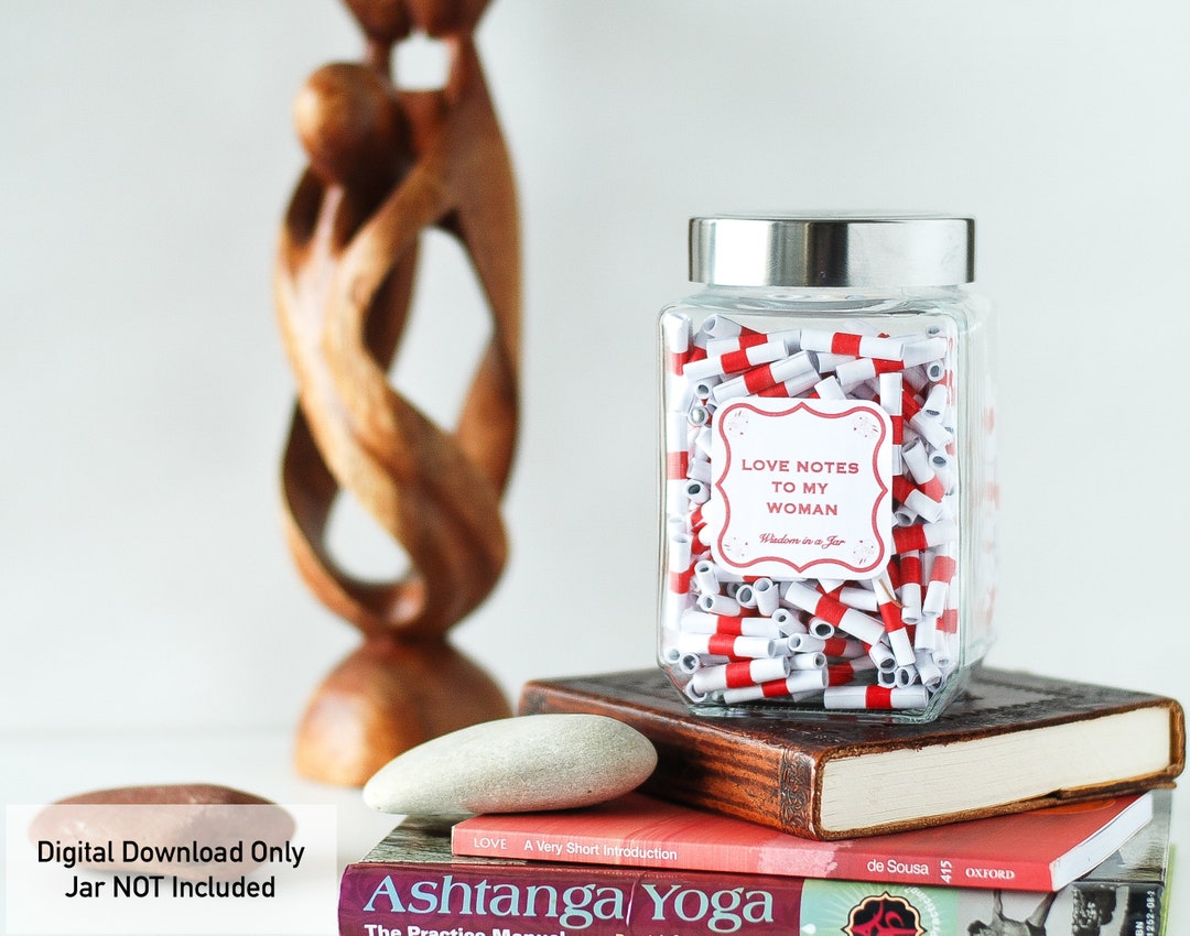 PRINTABLE Love Notes to My Woman 365 Messages Quotes 12 Jar - Etsy