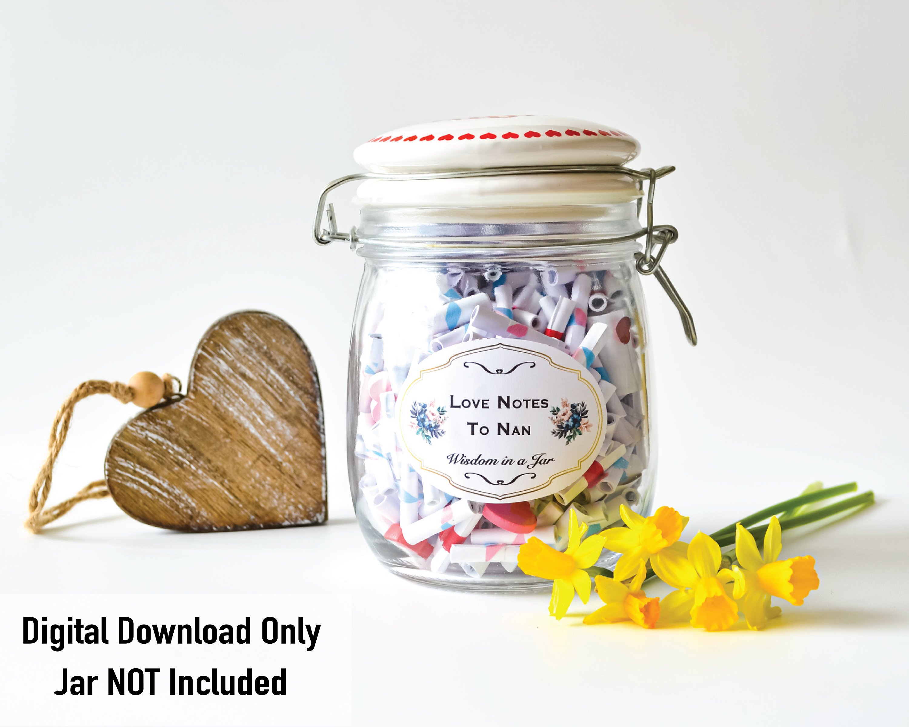 PRINTABLE Love Notes to Nan 365 Messages Quotes Cards Jar - Etsy UK