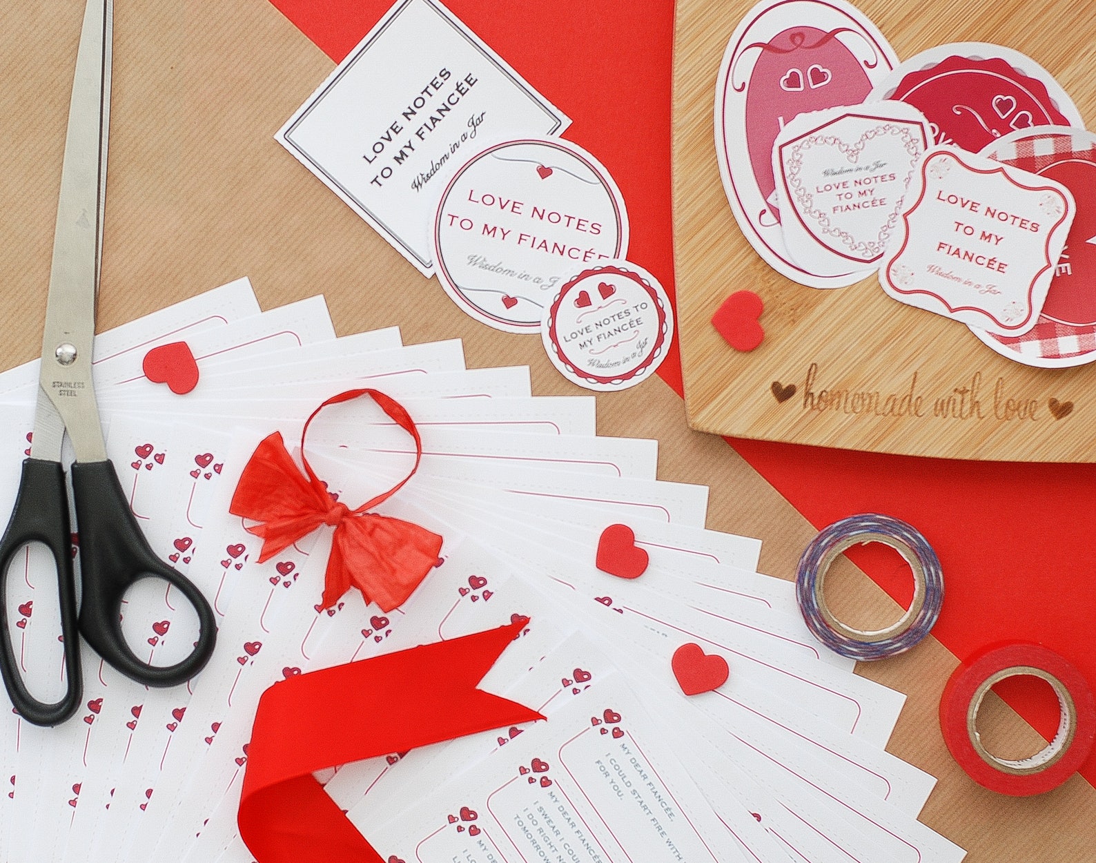 PRINTABLE Love Notes to My Fiancée - 365 Messages, 12 Jar Labels ...