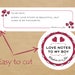 PRINTABLE Romantic Love Notes to My Boy 365 Messages 12 Jar - Etsy