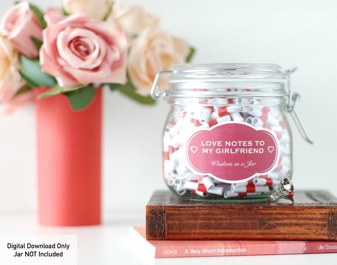 PRINTABLE Love Notes to My Girlfriend - 365 Messages Quotes for Jar, 12 ...