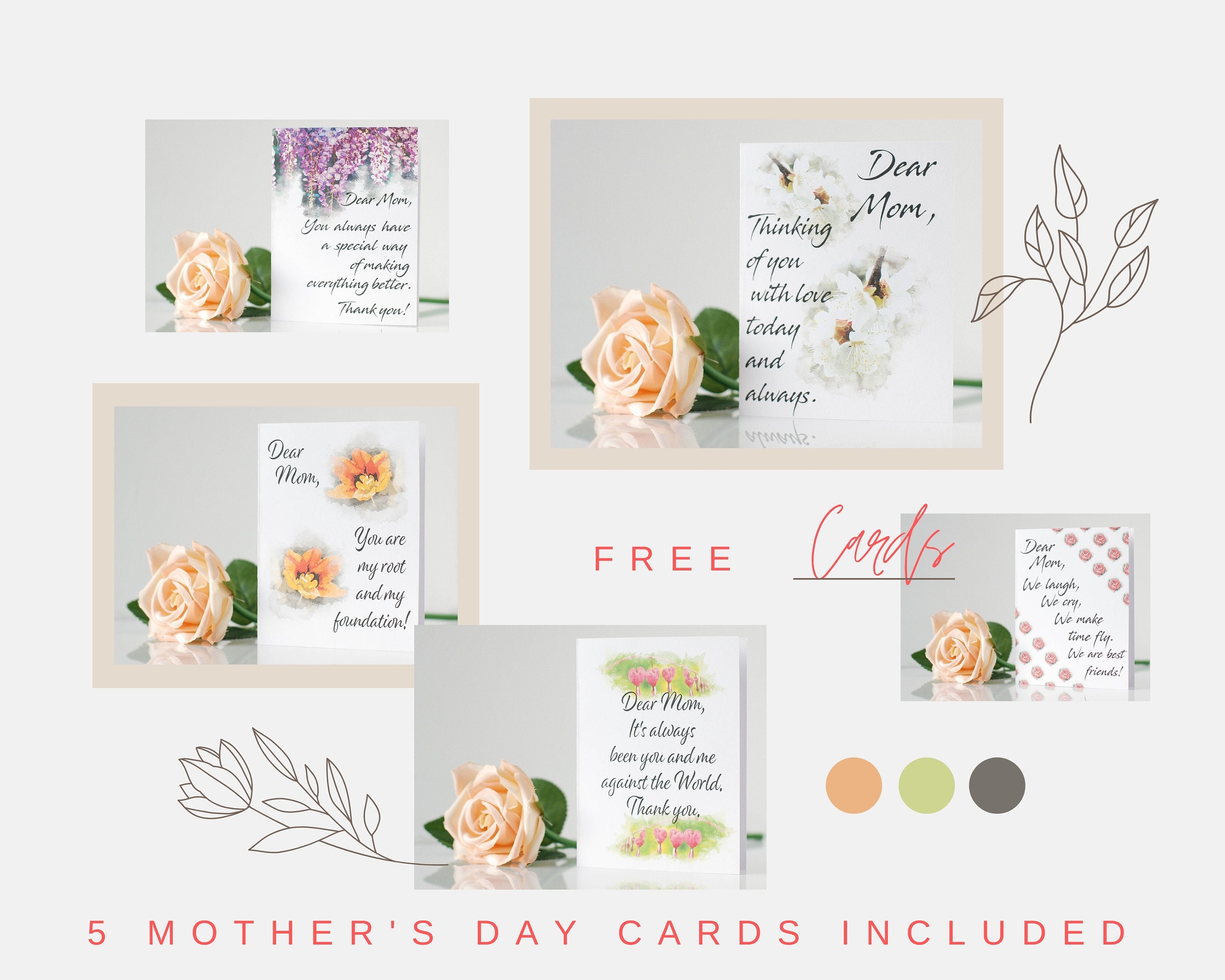 PRINTABLE Love Notes to My Mom - 365 Messages Quotes Cards, Jar Labels ...