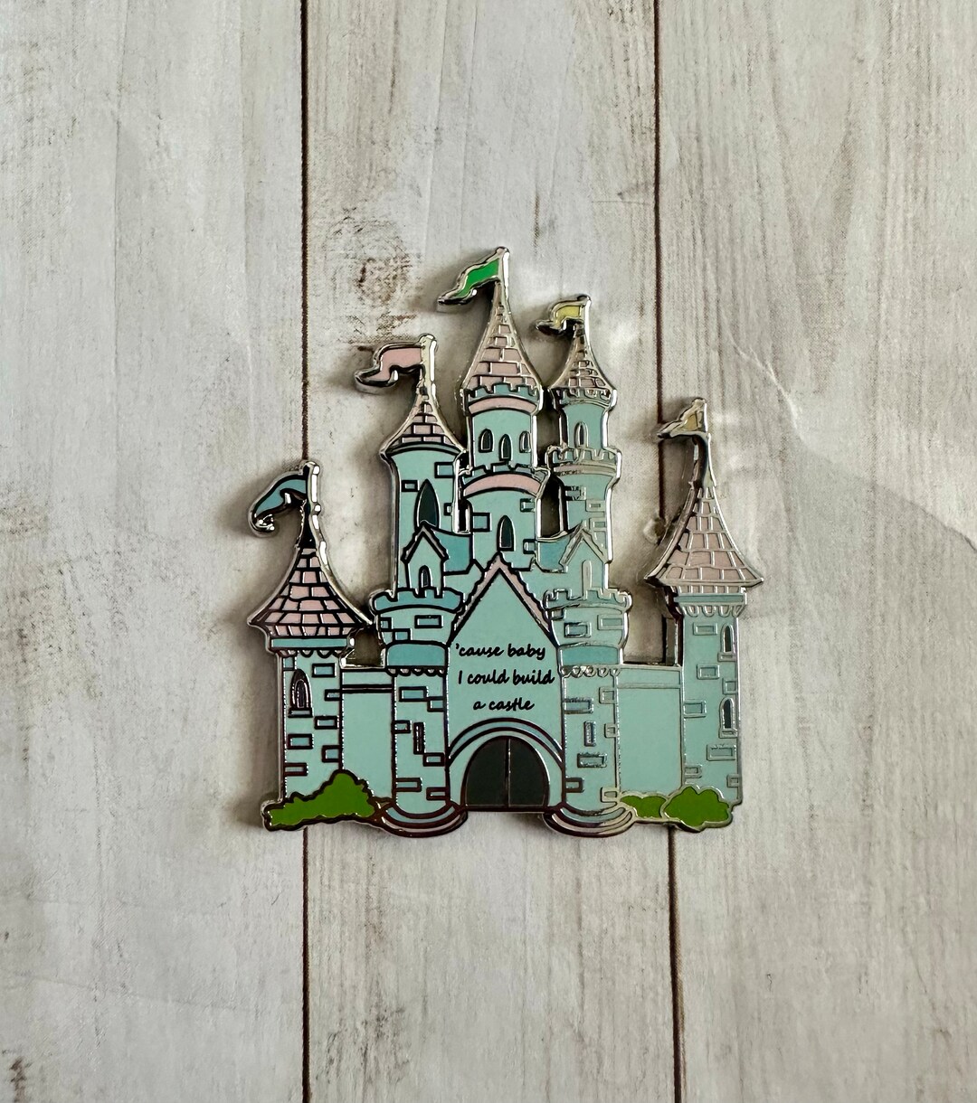 Castle Pin - Etsy
