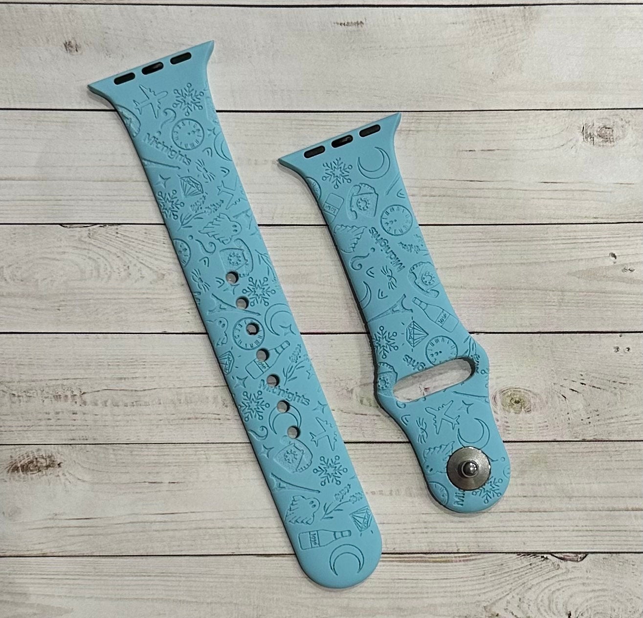 Midnight Watch Band - Smart Watch Band - Engraved Watch Band - Etsy