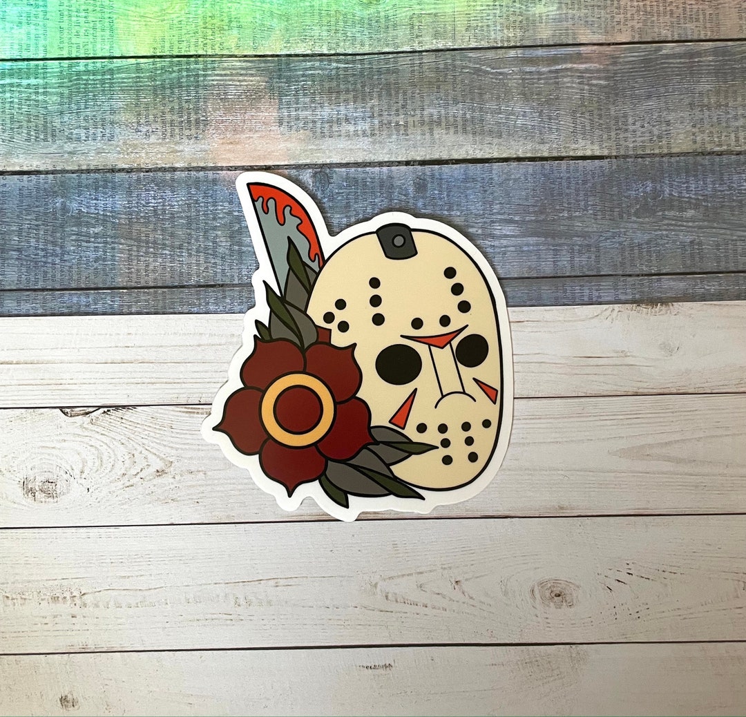 Jason Voorhees Sticker - Friday the 13th Sticker - Horror Sticker ...