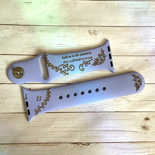 Custom Engraved Silicone Watch Band - Etsy